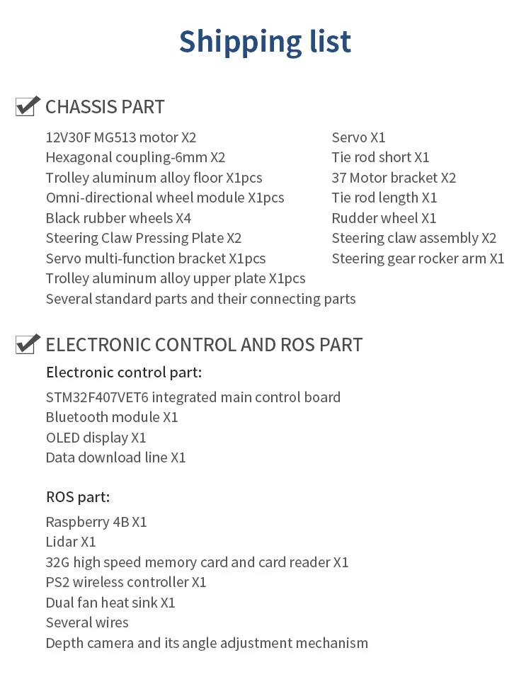 Raspberry Pi ROS Robot Car - ROS Educational Robot, Provide Raspberry ...