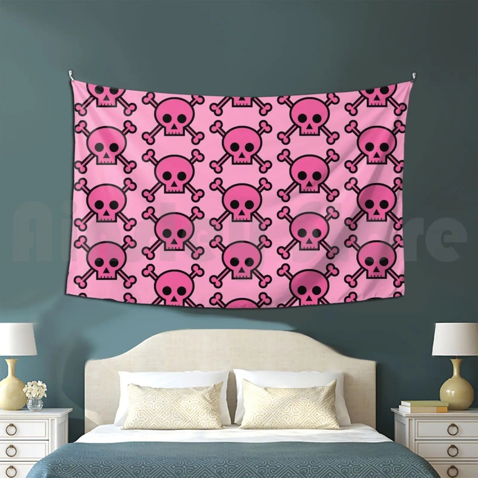 Cute Pink Skull And Crossbones