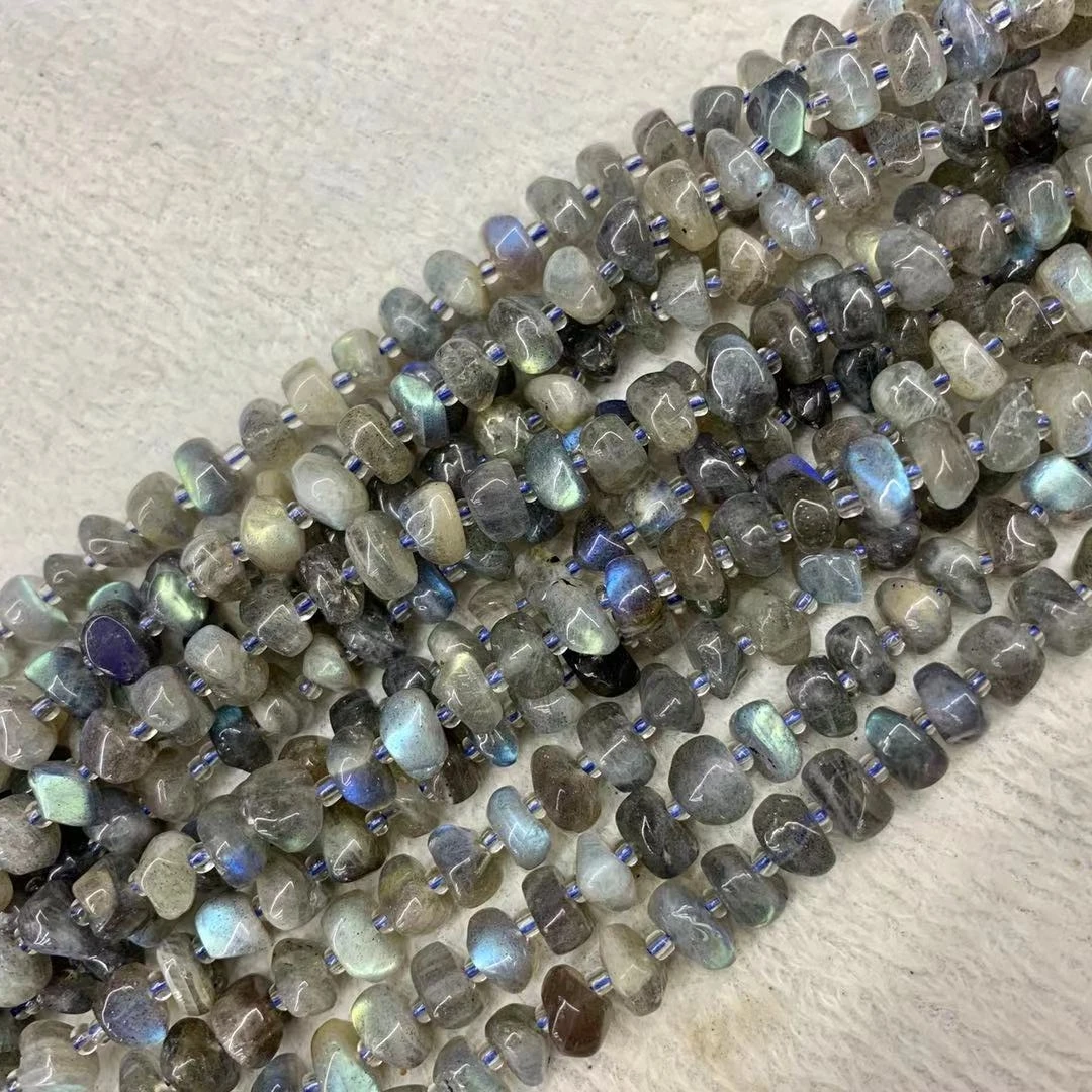 7-8mm rainbow labradorite stone beads natural gemstone beads DIY loose ...