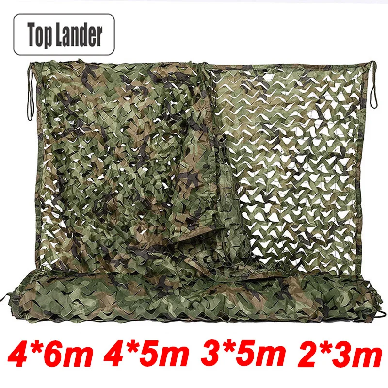 4x5m 2x3m Military Camouflage Net Camo Netting Army Nets Shade Mesh ...