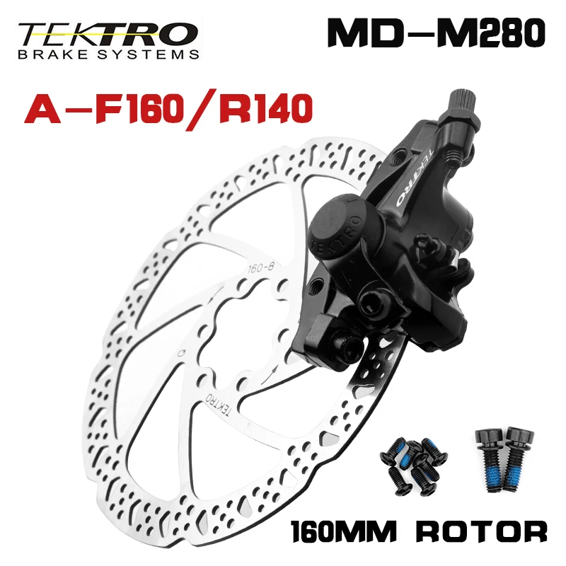 TEKTRO-MD-M280-Mountain-Bike-Hydraulic-Disc-Brake-with-TR160-160mm-Wire ...