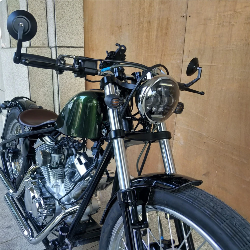 Universal-Retro-Motorcycle-LED-Headlight-Assembly-for-Chopper-Cruisers ...