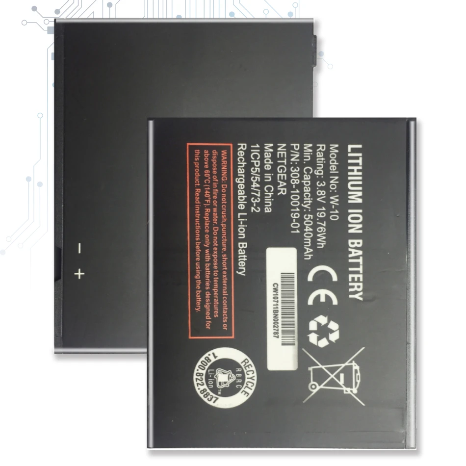 W 10 Replacement Battery For NETGEAR NightHawk M1 MR1100 W10 5040mAh ...