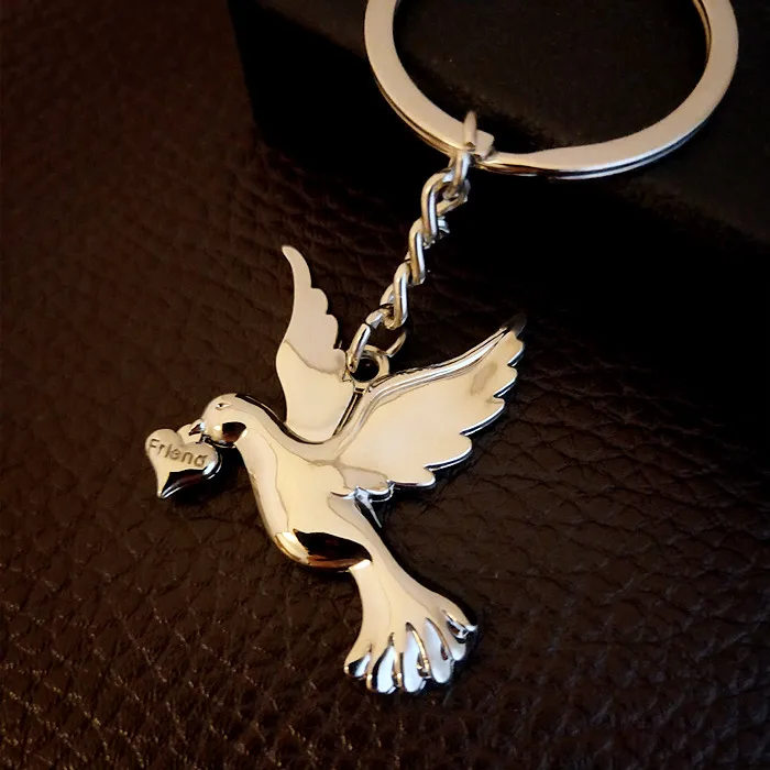 Dove Keychain Bird Of Peace Key Chain For Women Pigeon Keychain Key ...