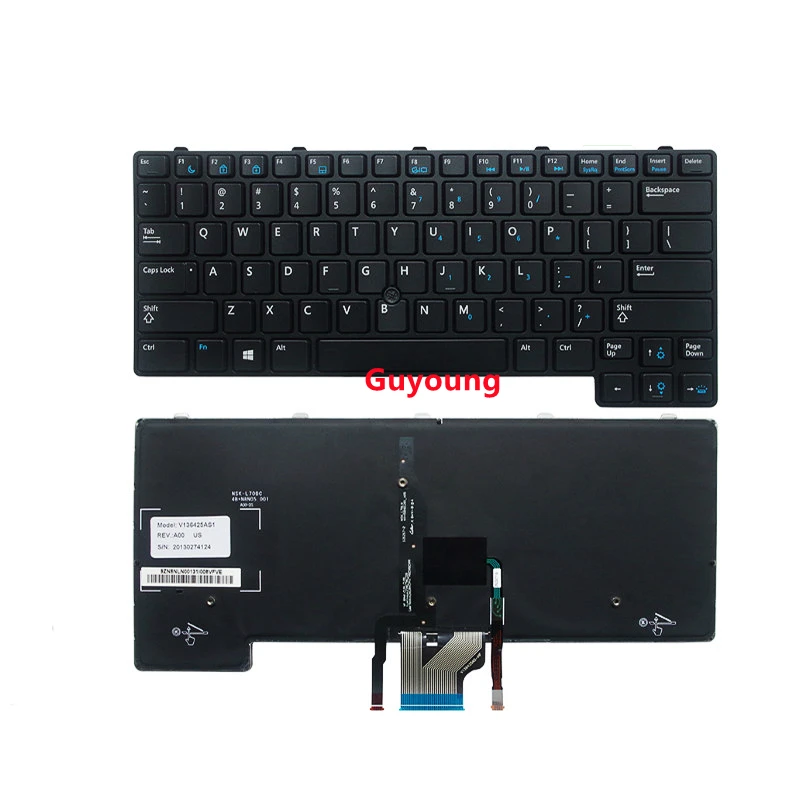 Laptop-Keyboard-For-Dell-E6430U-E6330-6530U-6430u-100TB-US-English ...