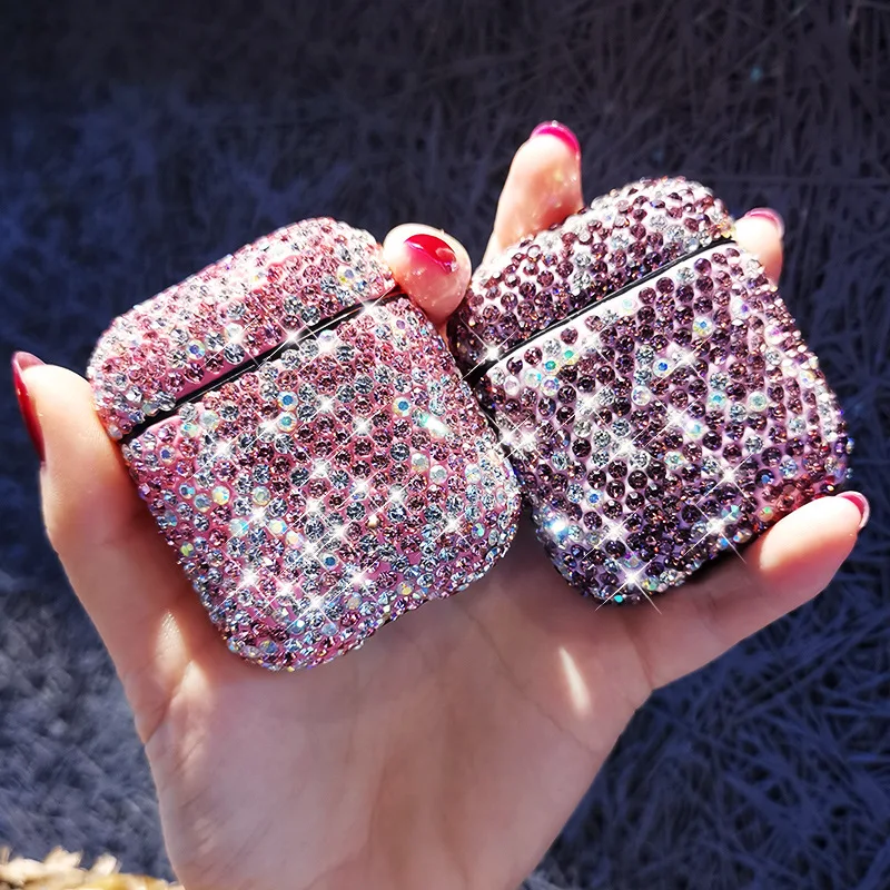 Apple Airpods Pro Case Purple | Airpod Case Luxury Diamonds - Luxury ...