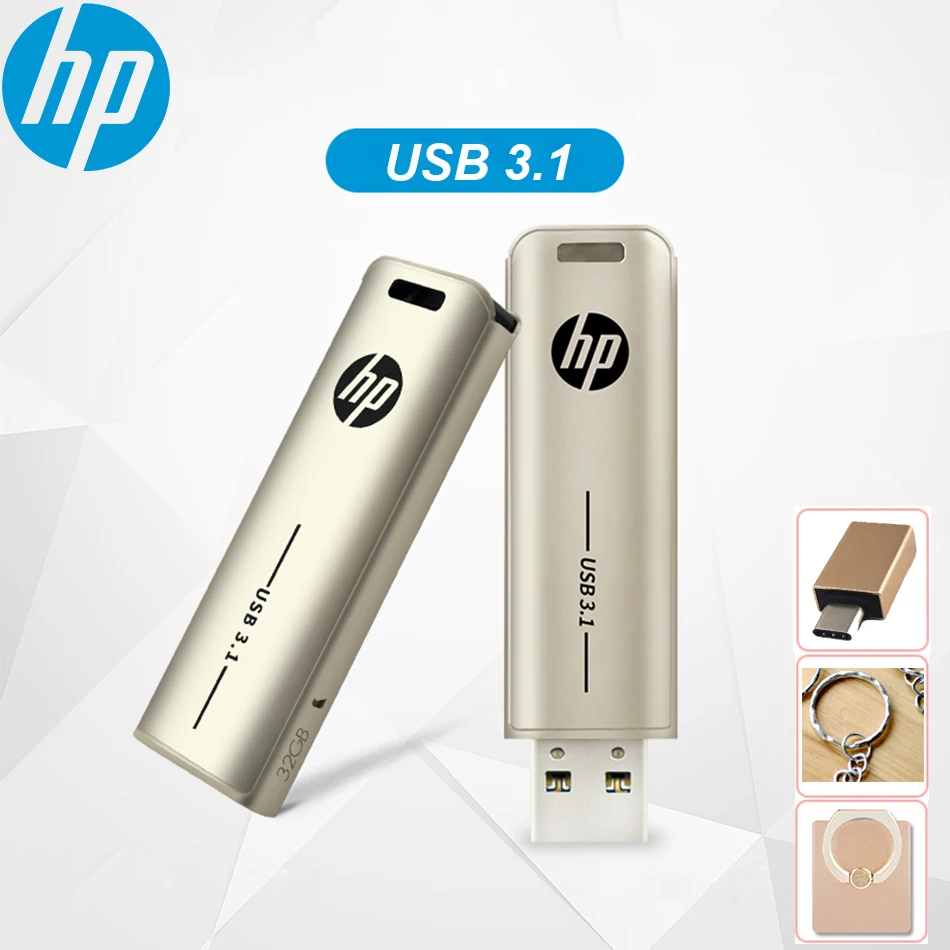 Hp USB 3,1 USB флеш-накопитель оригинальные флешки Max 300 МБ/с. 512 ГБ ...