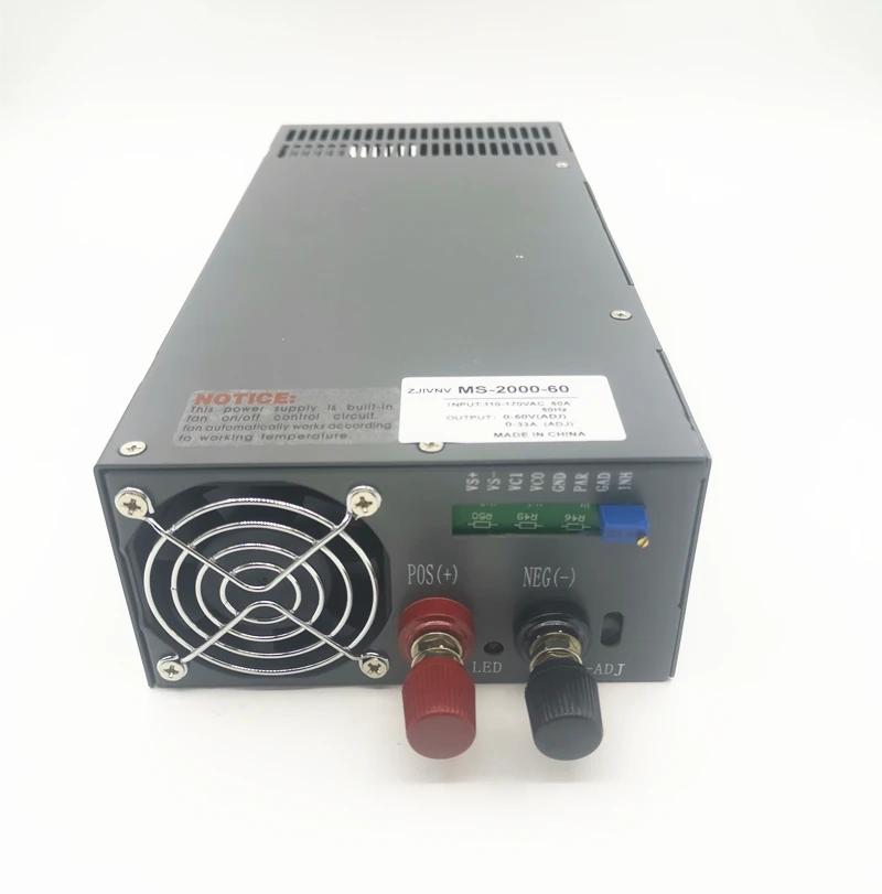 1500w 2000w Switching Power Supply Ac To Dc 0-12v 24v 36v 48v 60v 72v 8 ...