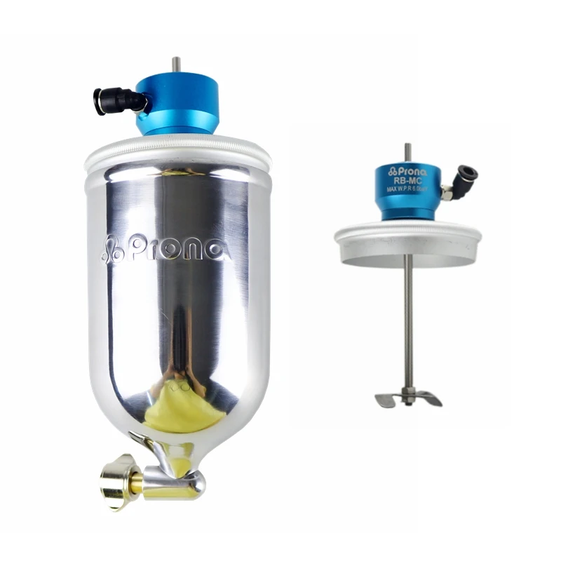 Professional Paint Spray Gun Cup with Agitator Pneumatic Tools Mini ...