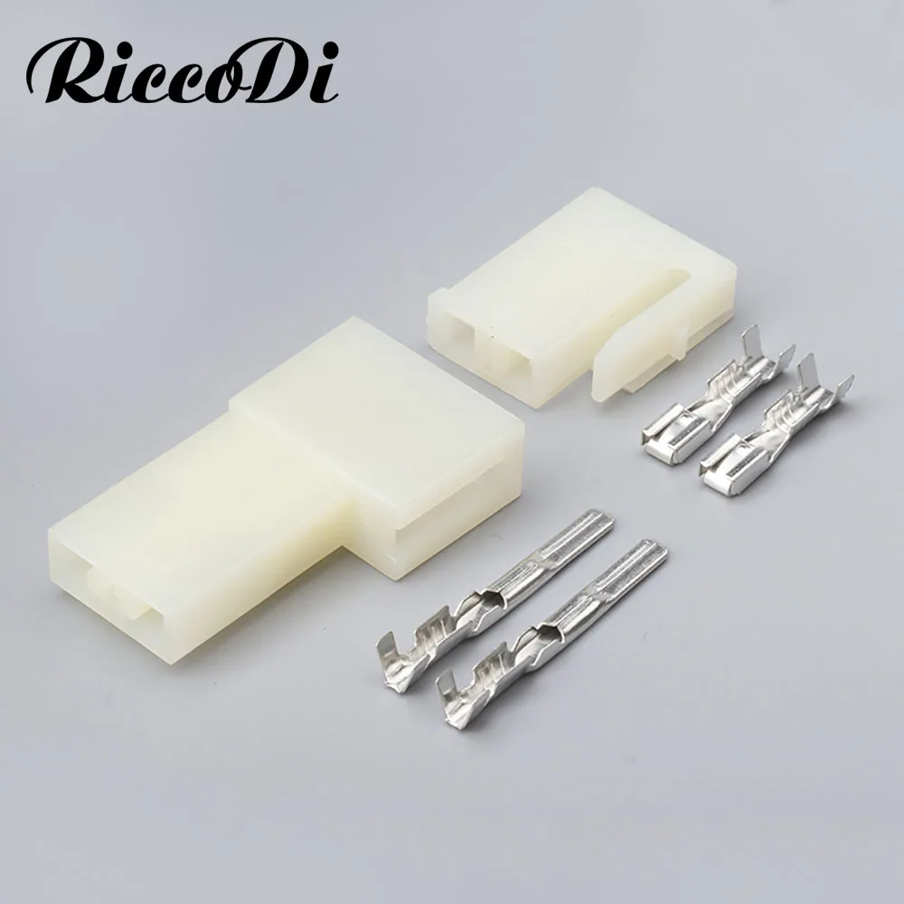5-100 Sets 2 Pin Female Male Plastic Car Connector 3.0 Series ...