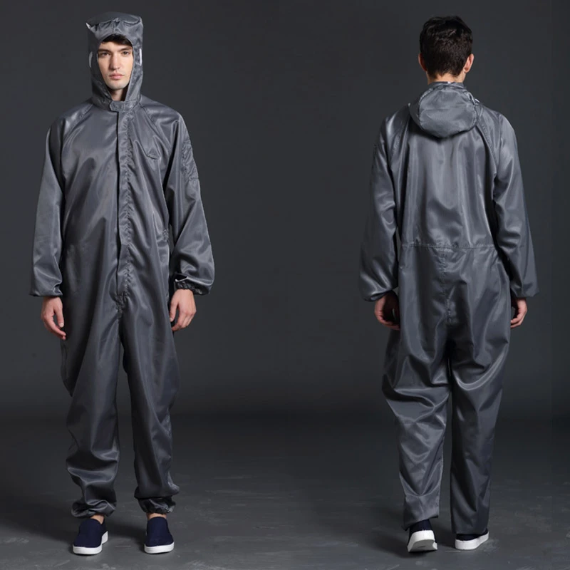 One-piece Coveralls Clean Clothes Hood Cleanroom Garments Clean Food ...
