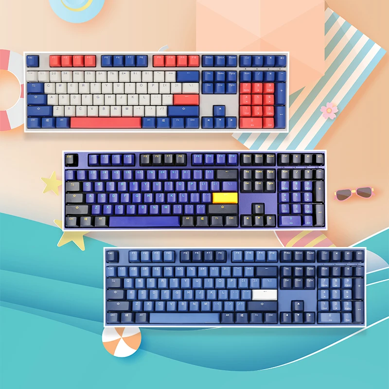 Ducky One2 Carga Pato/horizonte/litoral 87/108key Teclado Mecânico ...