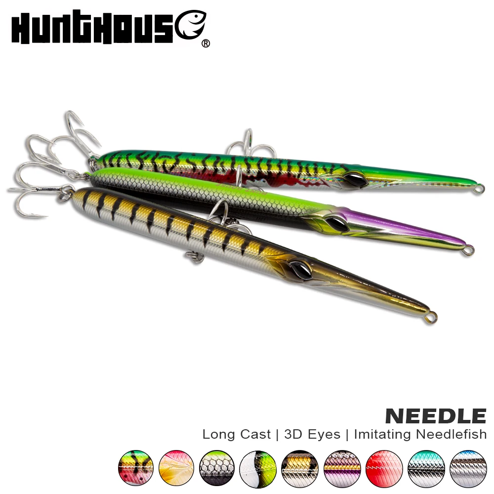 Hunthouse skipping leurre stickbait needle pencil sea fishing lure ...