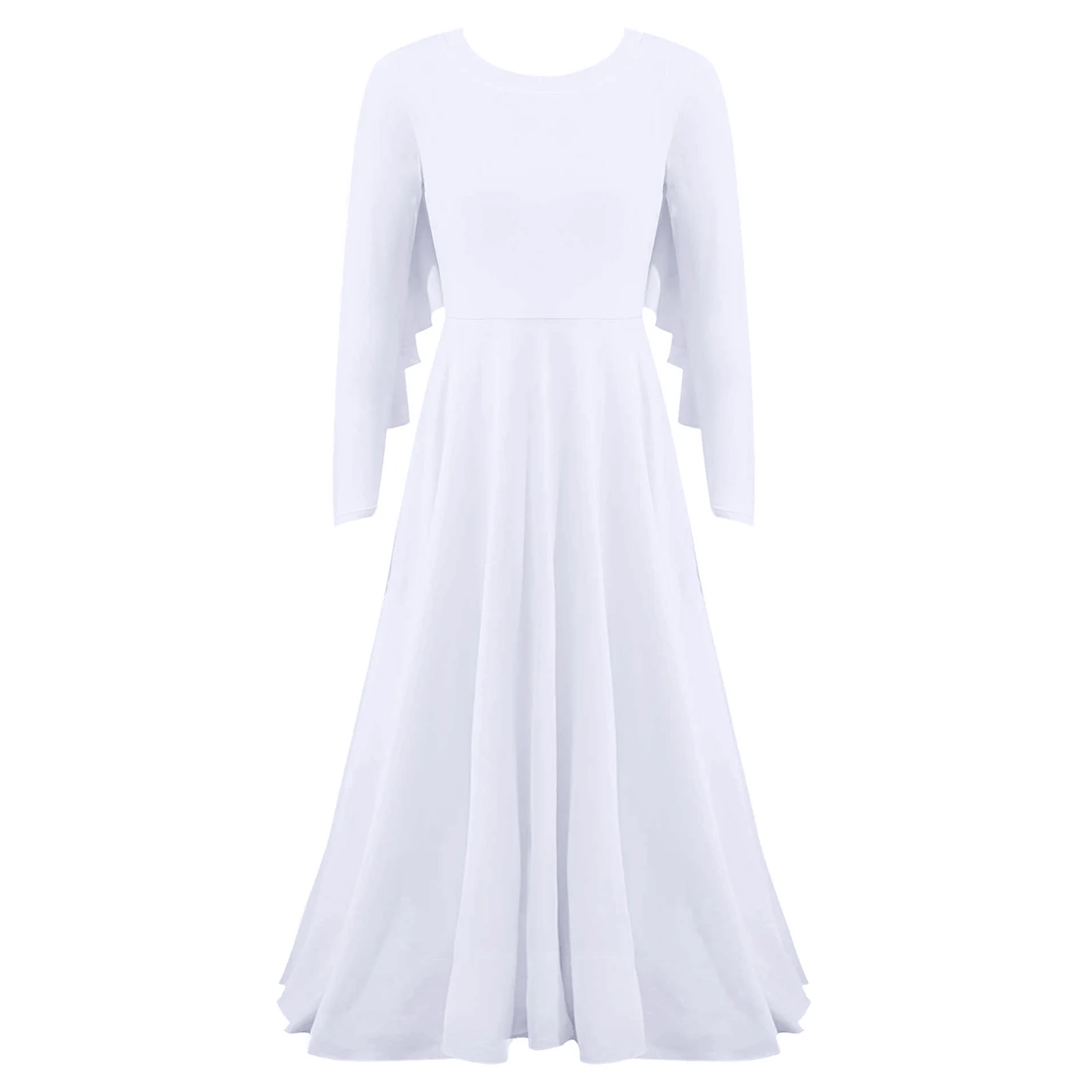 White Praise Dance Dresses