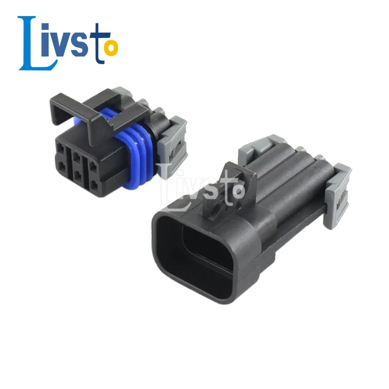 5 Set 6 Pin Metri Pack Gt Delphi Waterproof Automotive Wire Connector ...