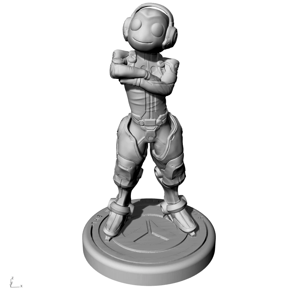 3D STL модель Лусио Overwatch Печать на 3D принтере. На Вырезка чпу ...