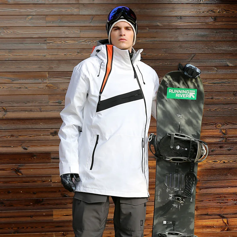 Mens White Snowboard Jackets