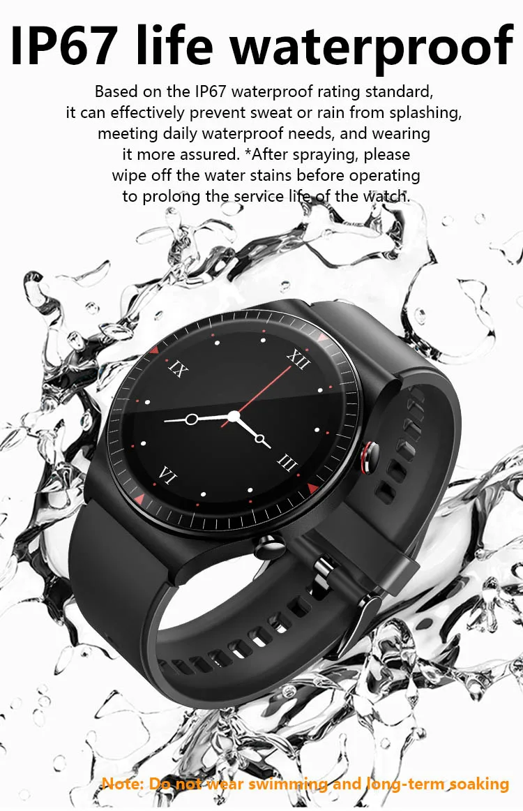 Smart Watch นาฬิกาสมาร์ท T7ดูสมาร์ทบลูทูธโทรหน่วยความจำขนาดใหญ่เพลงผู้ชายเต็มจอสัมผัสฟังก์ชั่น ...