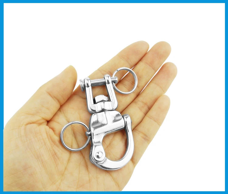 Manille pivotante en acier inoxydable 316, crochet à pression, à ...