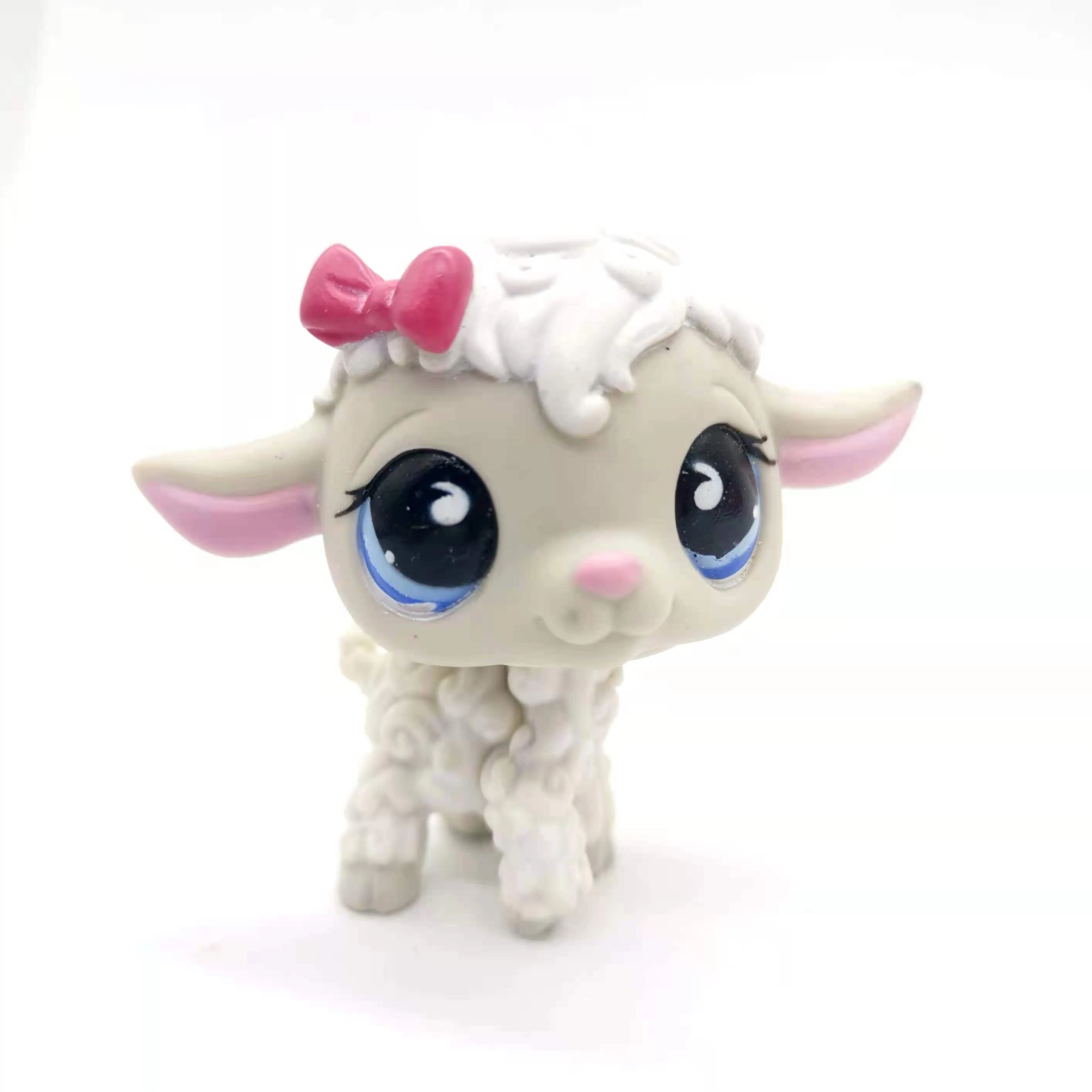 Lps brinquedo mais pequeno pet shop raro #576 roxo rosa sentado gato ...