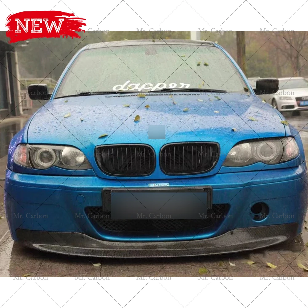 FOR-BMW-E46-M3-2DOOR-4DOOR-SEDAN-COUPE-CSL-STYLE-CARBON-FIBER-FRONT-LIP ...