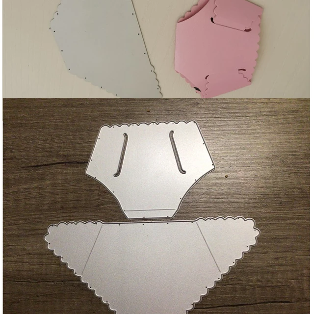 Diy Diaper Invitations Cut Outs