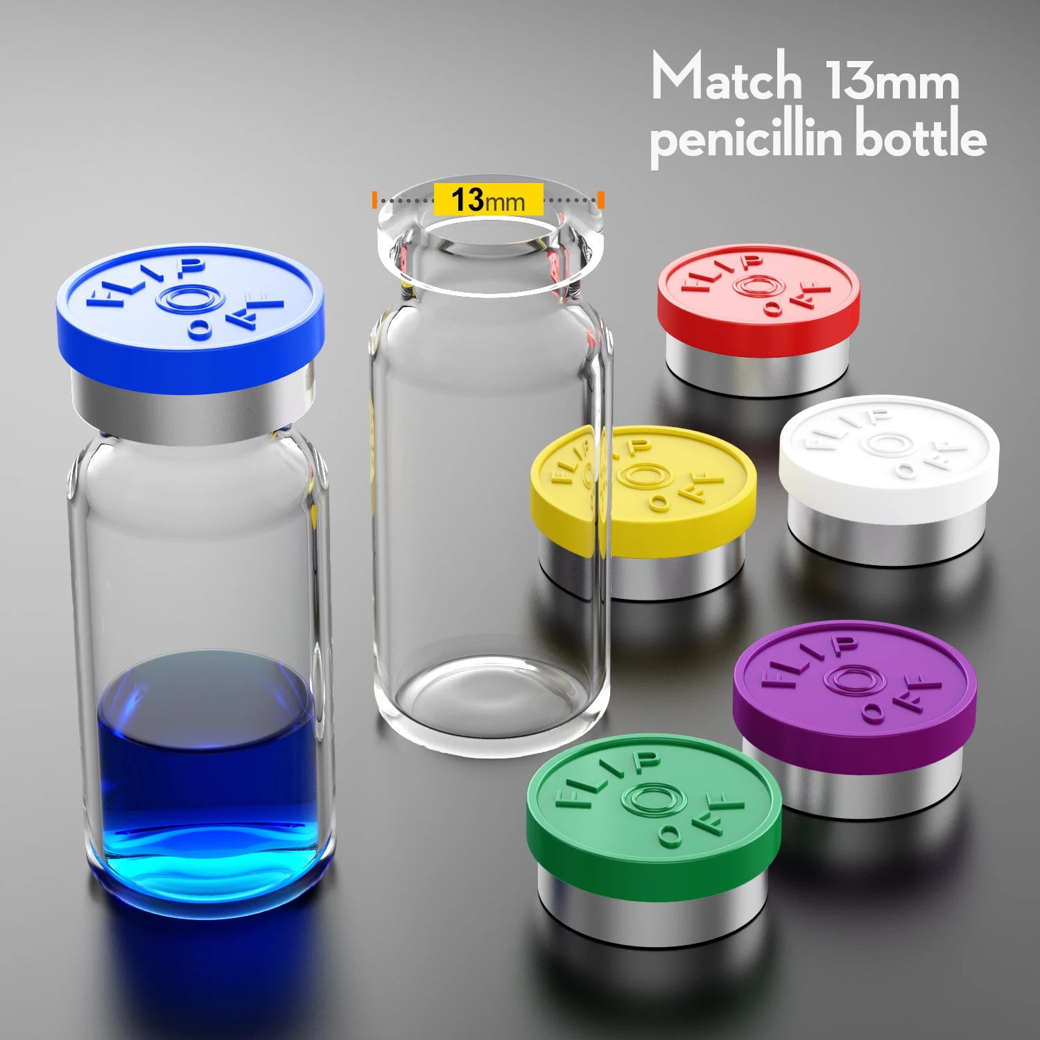 100PCS-filp-off-cap-medical-vial-cap-aluminum-cap-medical-bottle-cap-OD ...