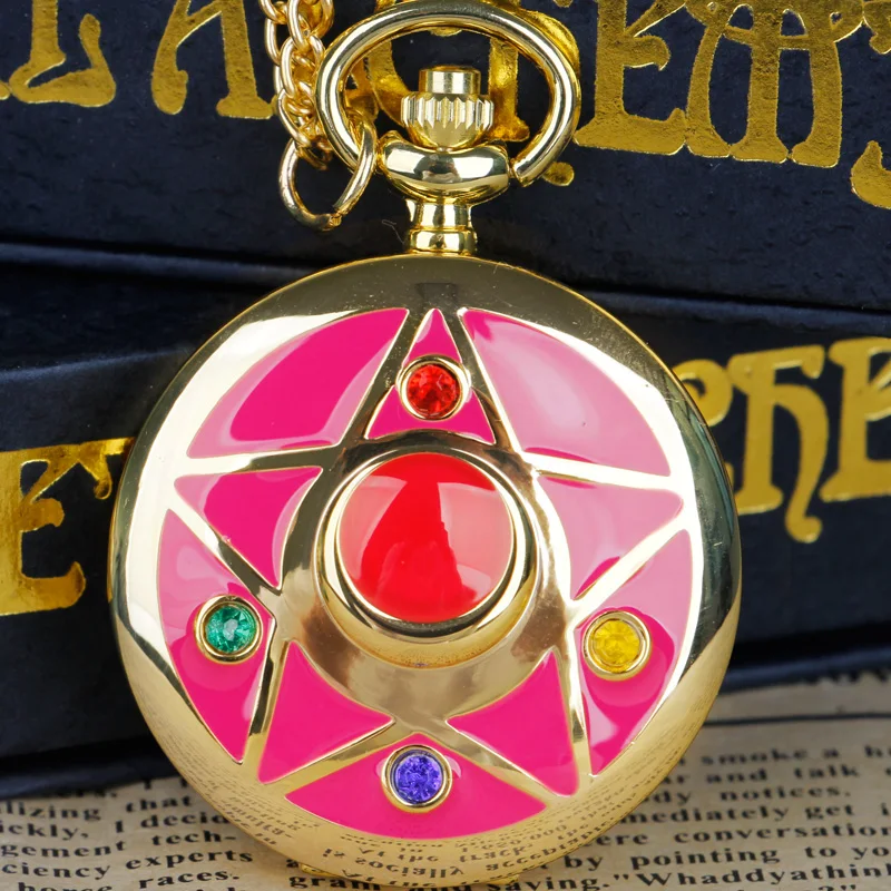 Anime Janpanese Cosplay Necklace Sailor Moon Pocket Watch Steampunk ...