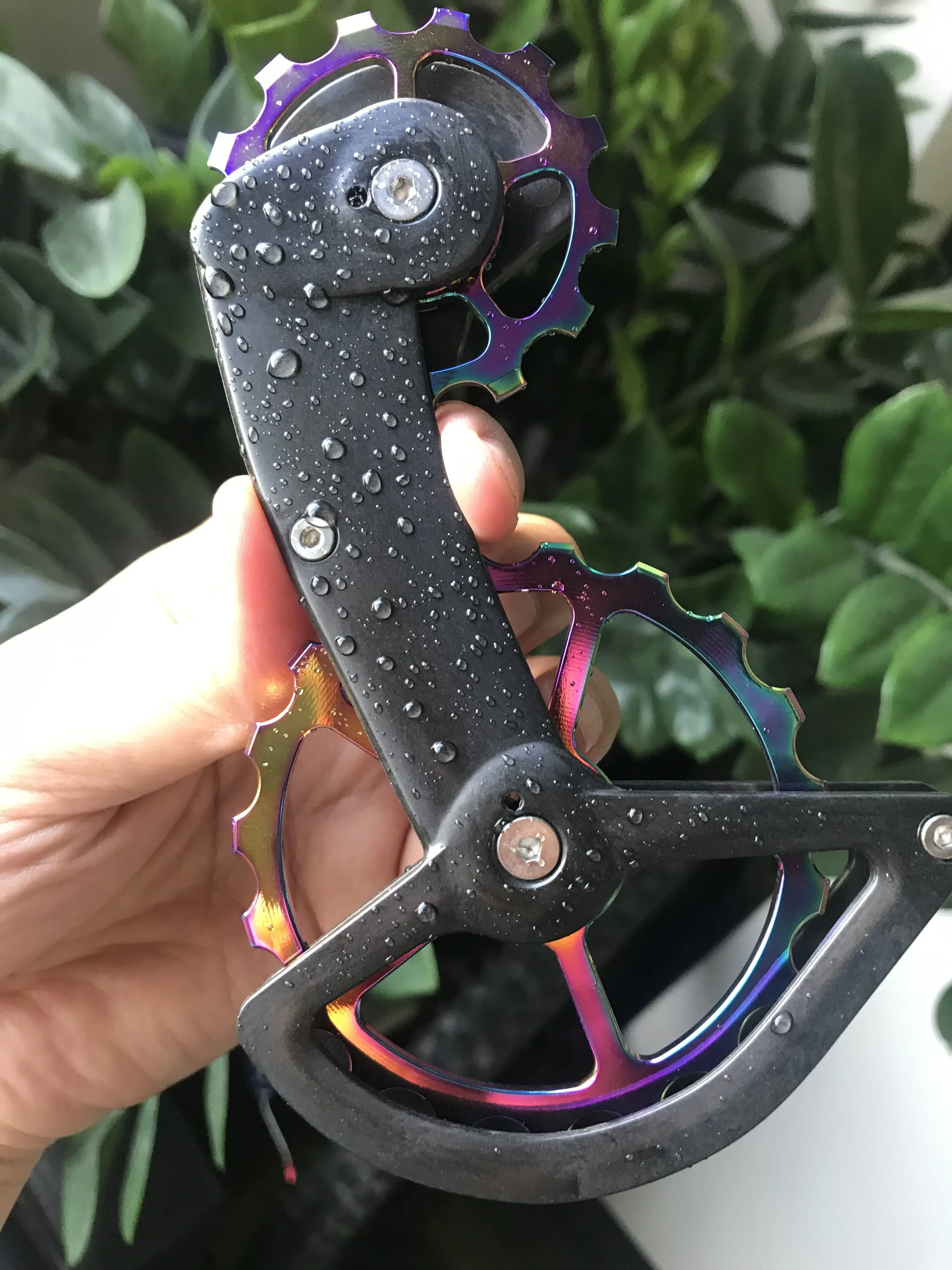 Accessoire vélo,Système de roue de poulie à roulements céramiques ...
