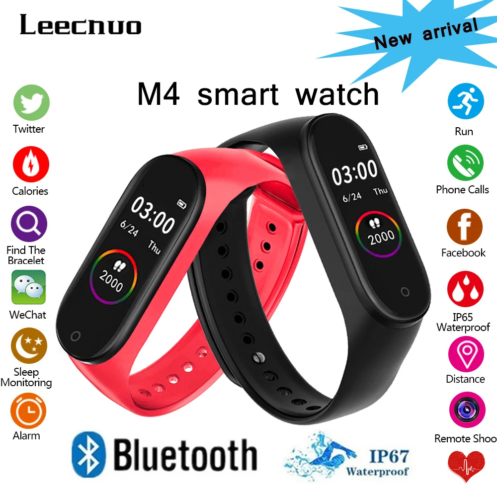 Smartwatch M4 Xiaomi M4 Reloj Fitness Mi Band Activity Tracker Sport ...