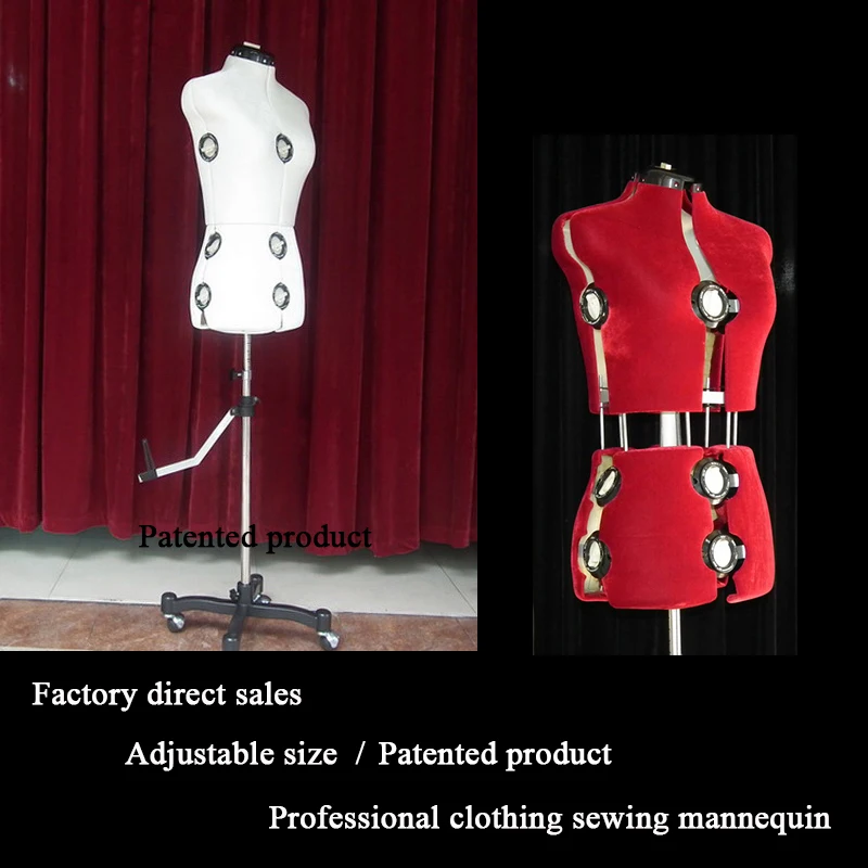 Adjustable size Professional level Sewing mannequin Insertable needle ...