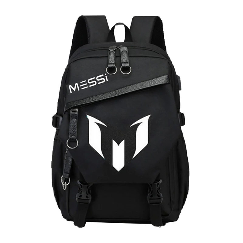 Messi Backpacks Boys School Bags for Teenagers Luminous USB Charge ...