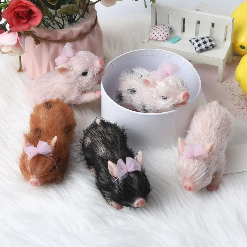 Reborn-Pig-Infant-Doll-Bed-Silicone-Eco-friendly-Realistic-Piggy ...