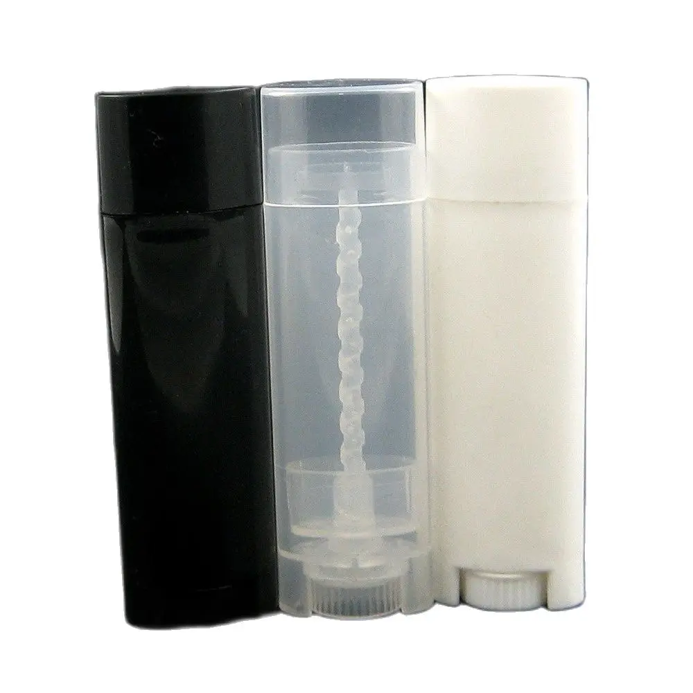 5g oval round Empty Lipstick Balm Tube Containers Clear /White / Black ...