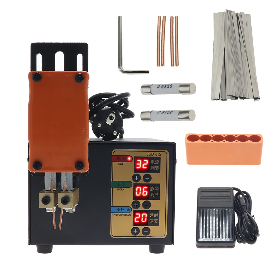 Soldador por puntos con batería 18650, máquina de soldadura de pulso de alta potencia de 3KW ...