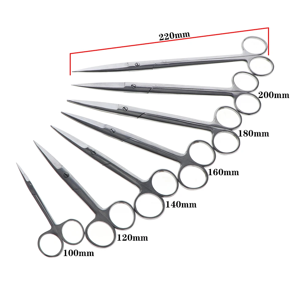 Stainless steel paramedic medical Surgical Straight Bend tip Scissors ...