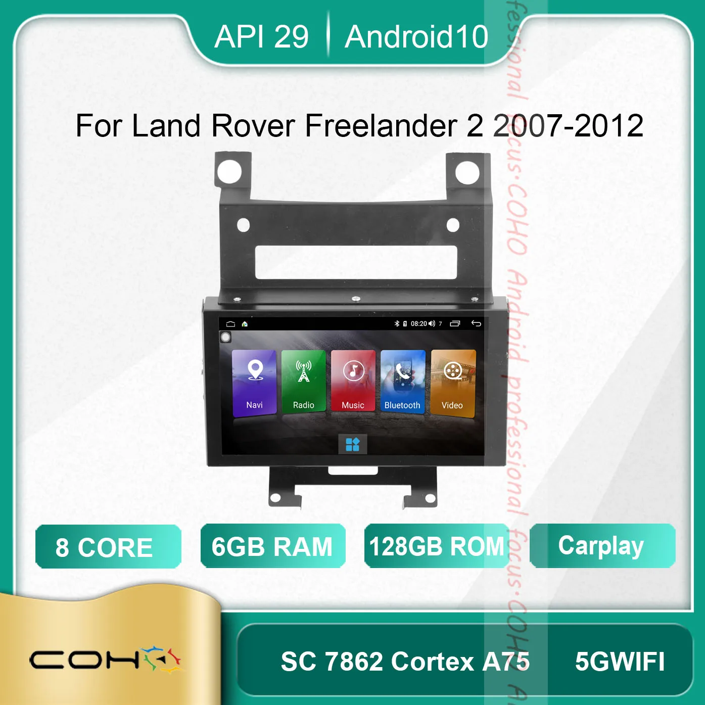 COHO For Land Rover Freelander 2 2007 2012 Android 10.0 Octa Core 6 ...