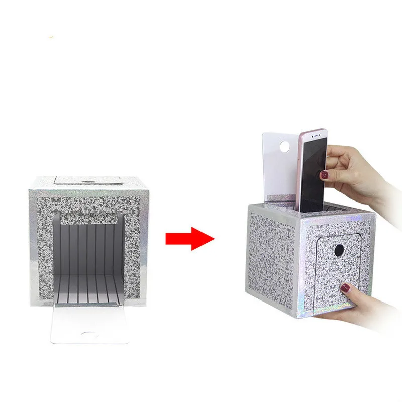 Production Box Magic Tricks Mystery Box Can DIY Stage Magia Objects ...