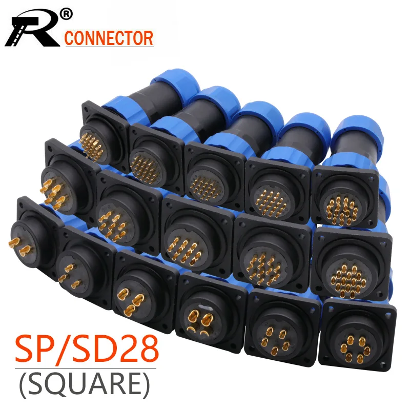 10Sets-lot-SP-SD28-IP68-Waterproof-Aviation-Plug-Socket-Male-Female ...
