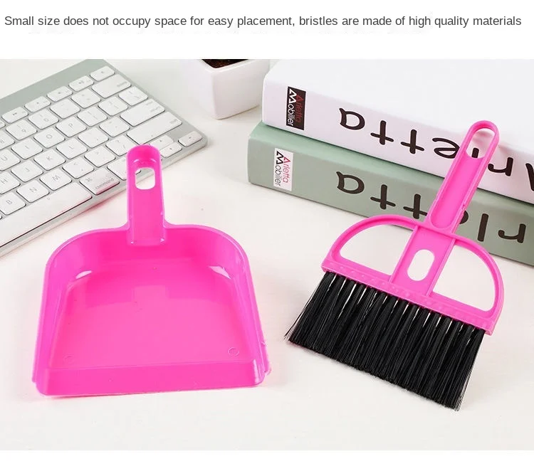 Lavette,Ensemble de Mini-balai de table,brosse de clavier,spatule en ...