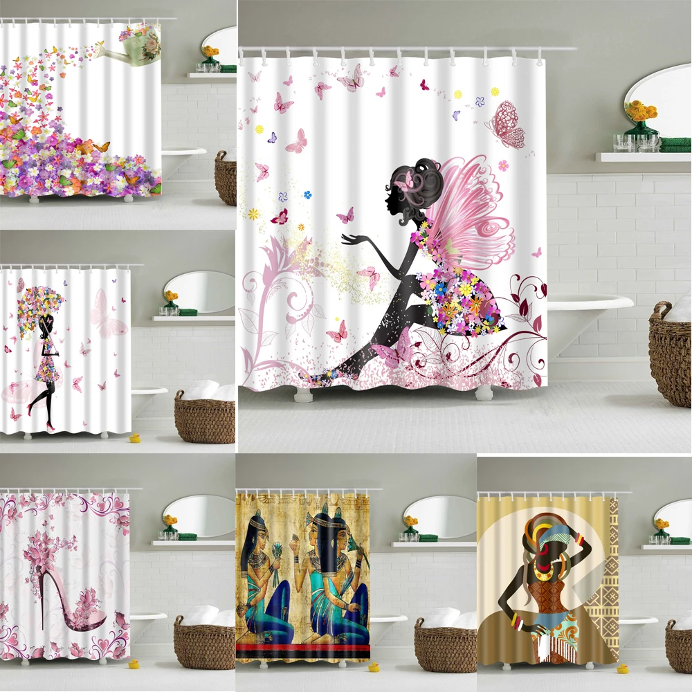 3D Cartoon Character Shower Curtains Bathroom Curtain Waterproof Shower ...