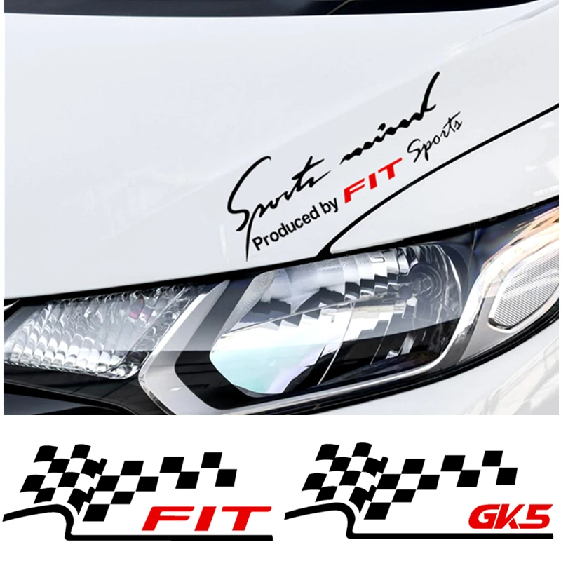 Car Stickers Sports Mind Creative Decoration Decals For Honda Fit Gk5 ...