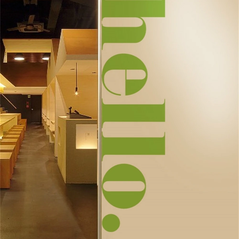 Company Office Slogan Letter Custom Wall Sticker Fashion Shop Window ...