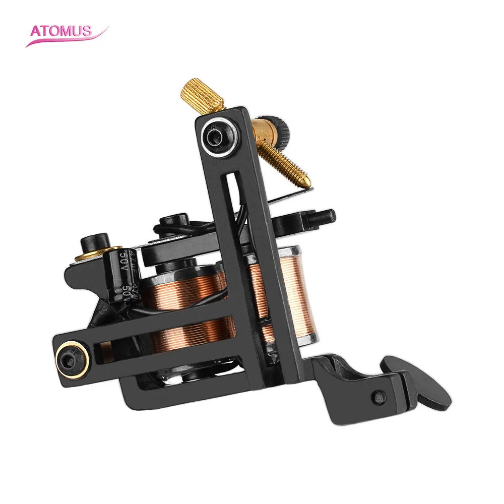 Professional Copper 12 Wraps Coil Tatto Gun Tattoo Machine Coils Frame ...