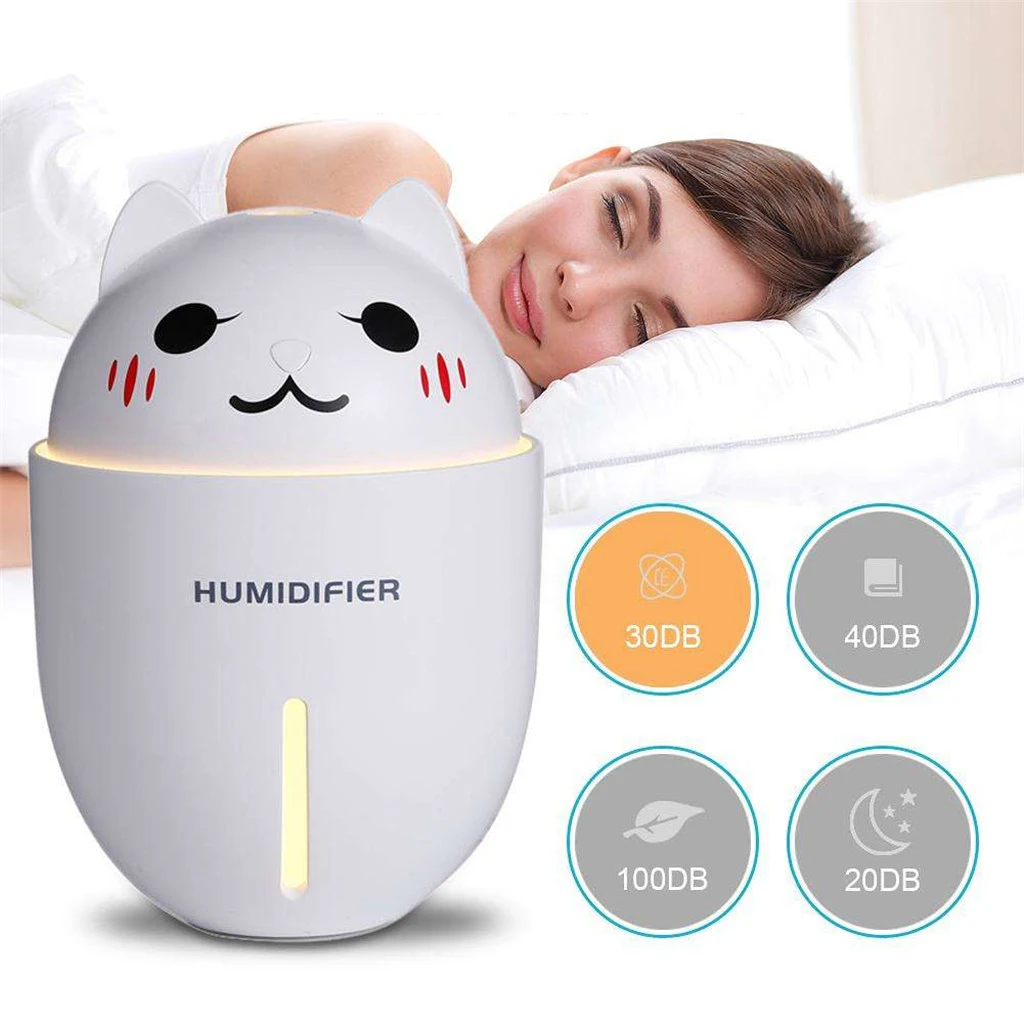 Portable 3 In 1 Usb Mini Cooling Mist Humidifiers With Fan And Night ...