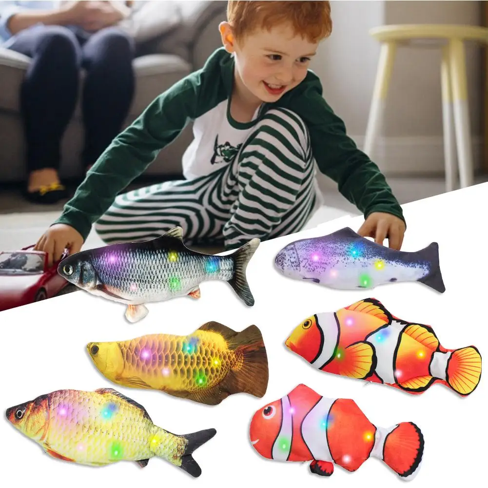 Glowing Dancing Singing Fish Cat's Toy - GenieUs Shop