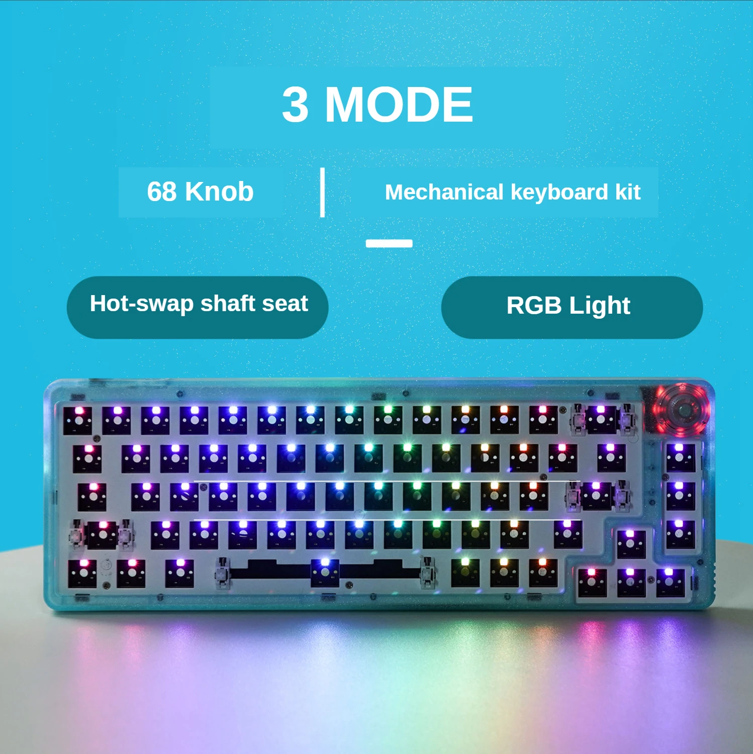 Hot-Swap-DIY-Kit-Customized-Three-mode-Wireless-Knob-680RGB-Mechanical ...