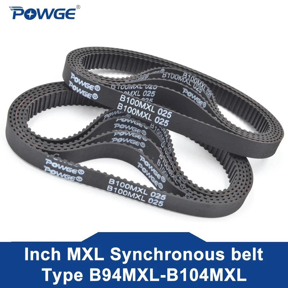 POWGE MXL 동기식 타이밍 벨트 피치 2.032mm B94/B95/B96/B97/B98/B99/B100/B101/B102 ...