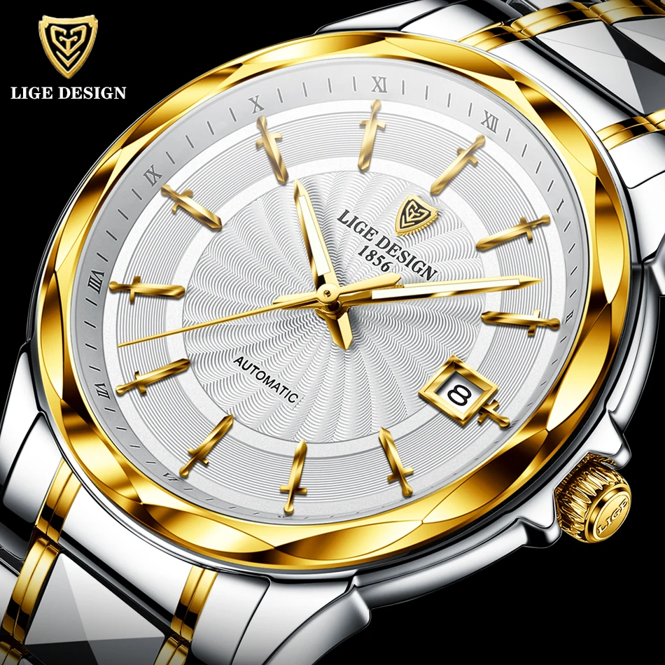 2022 New Lige Sword-shaped Pointer Automatic Mechanical Watch Luxury ...