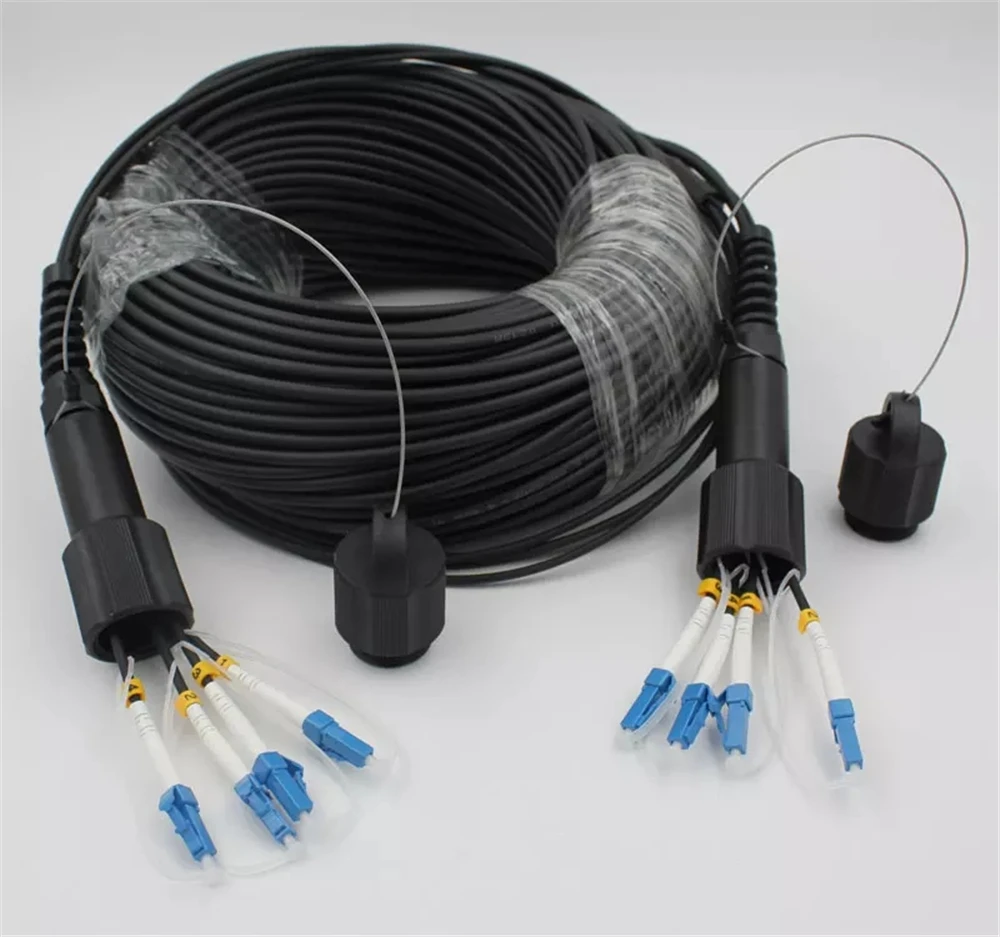 500mtr 4 Cores Tpu Lc-lc Fiber Optic Patch Cord Armor Outdoor ...